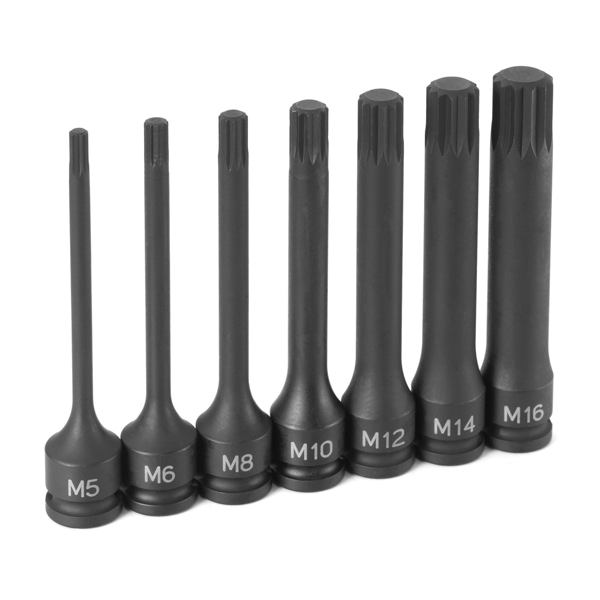 TRIPLE SQUARE BIT SET 4" 3/8DR Grey Pneumatic — OEM Tech Tools