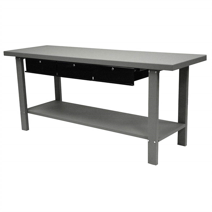 79" Industrial Steel Workbench 3-Drawers Homak Manufacturing — OEM Tech ...