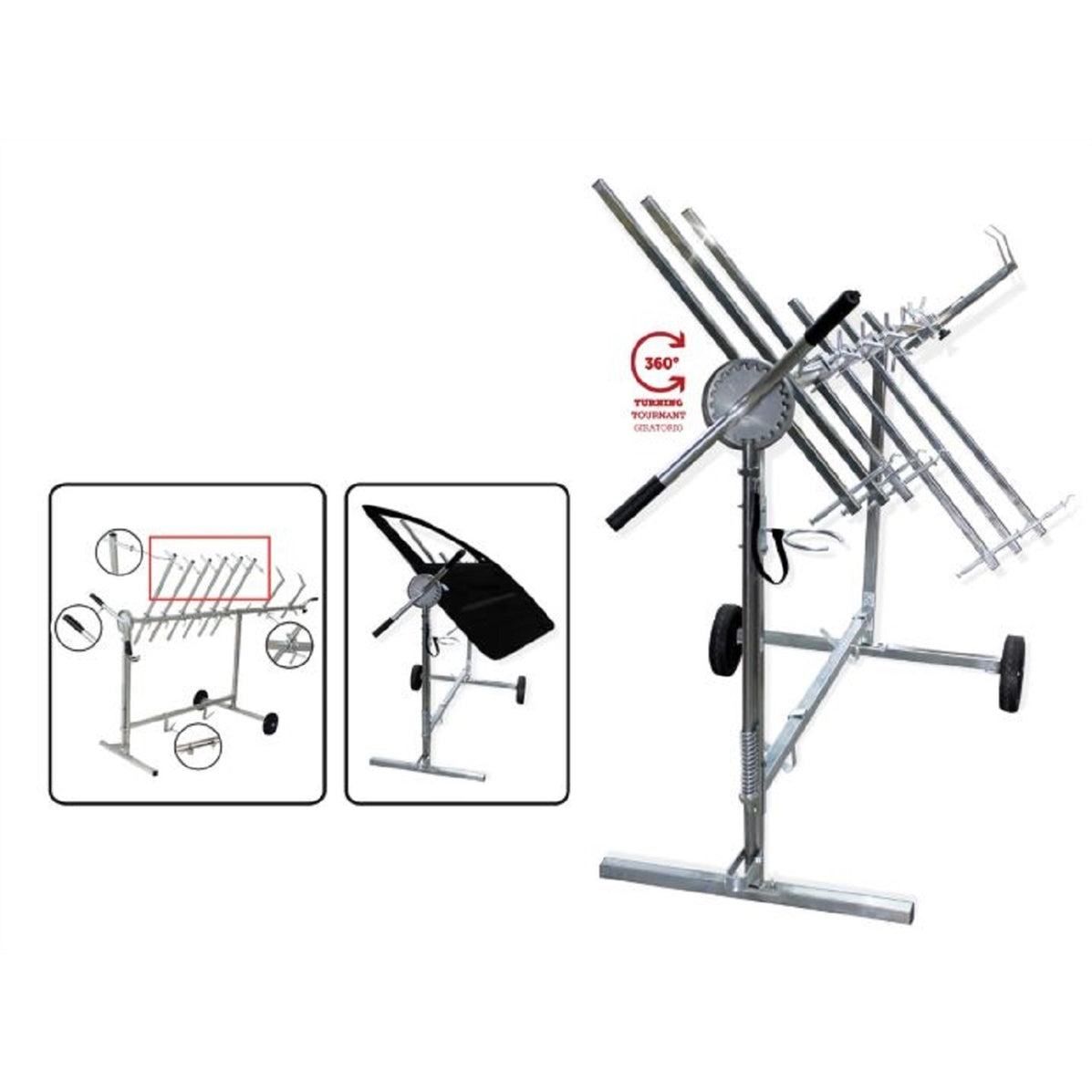 ROTATING PAINTING RACK 360 DEGREES PRO-TEK — OEM Tech Tools