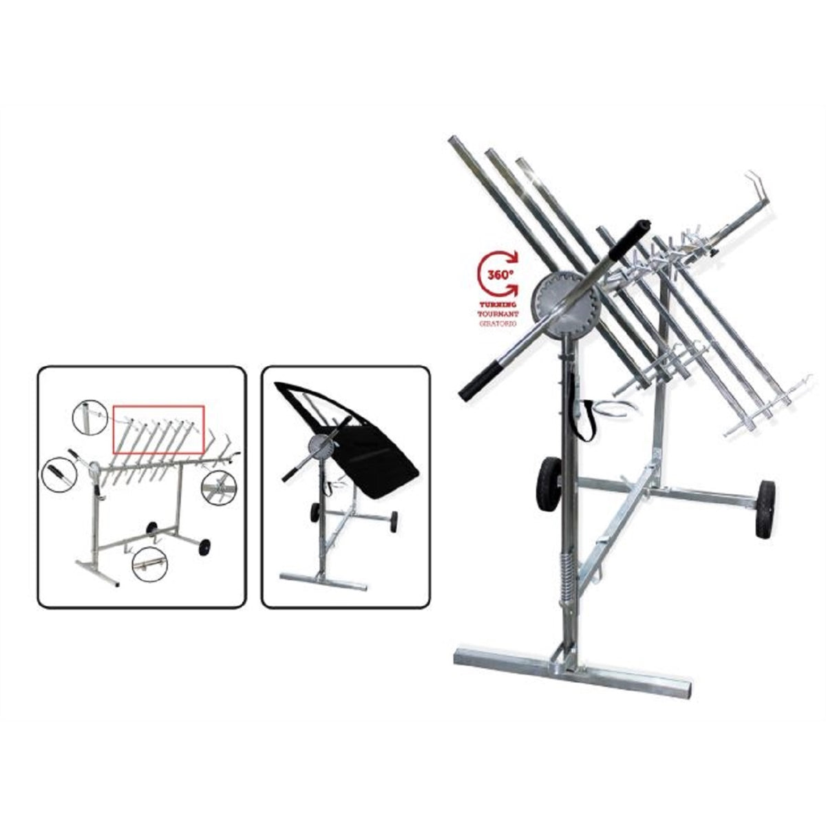 ROTATING PAINTING RACK 360 DEGREES PRO-TEK — OEM Tech Tools