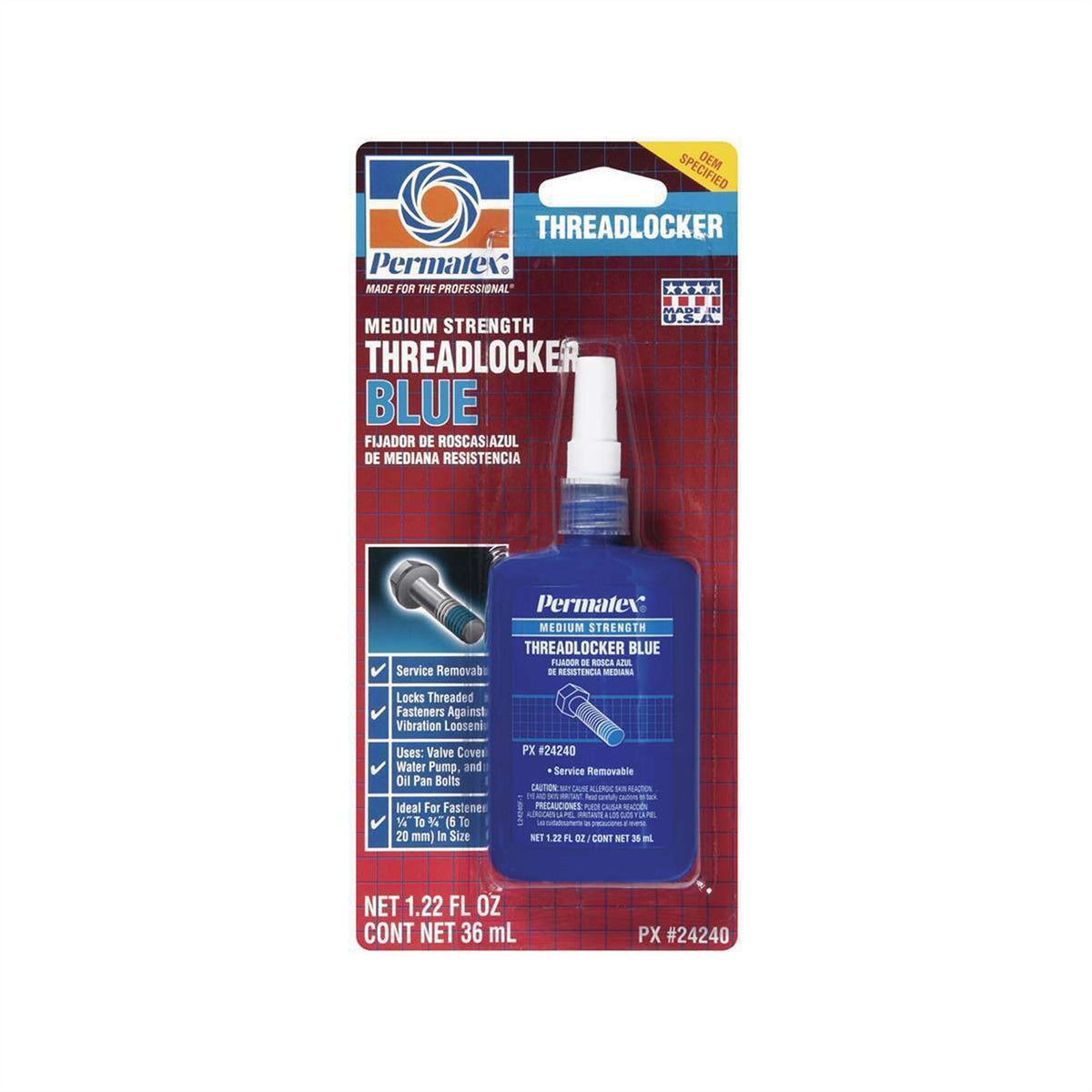 Threadlocker Blue EACH Permatex Inc — OEM Tech Tools