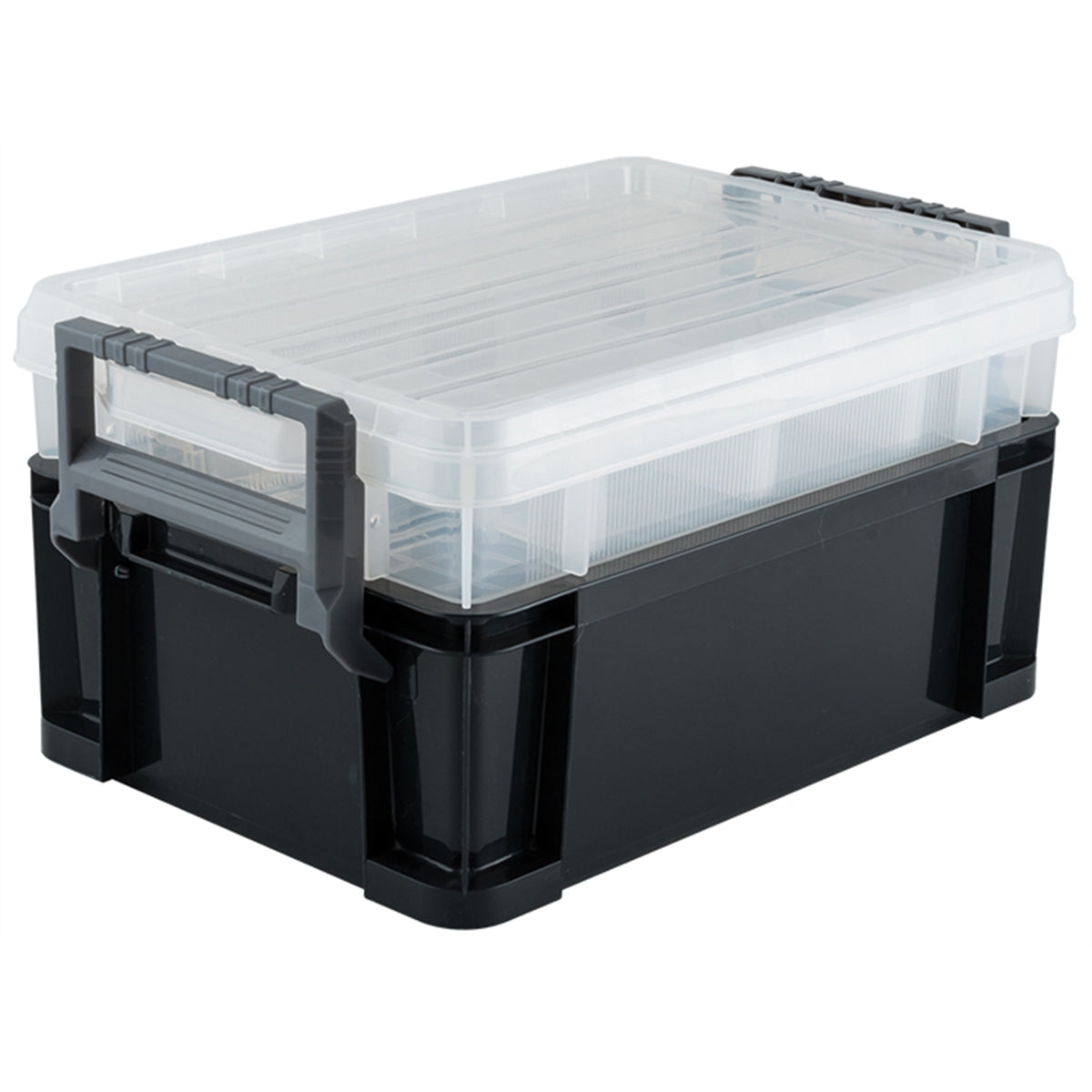 18" 3-WAY STACKABLE STORAGE TOTE Titan — OEM Tech Tools